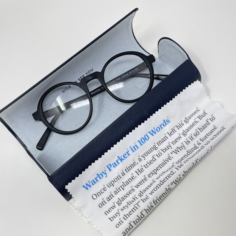 Warby Parker Eyeglasses Monroe 101 Frame Ultra Rare 4… - Gem